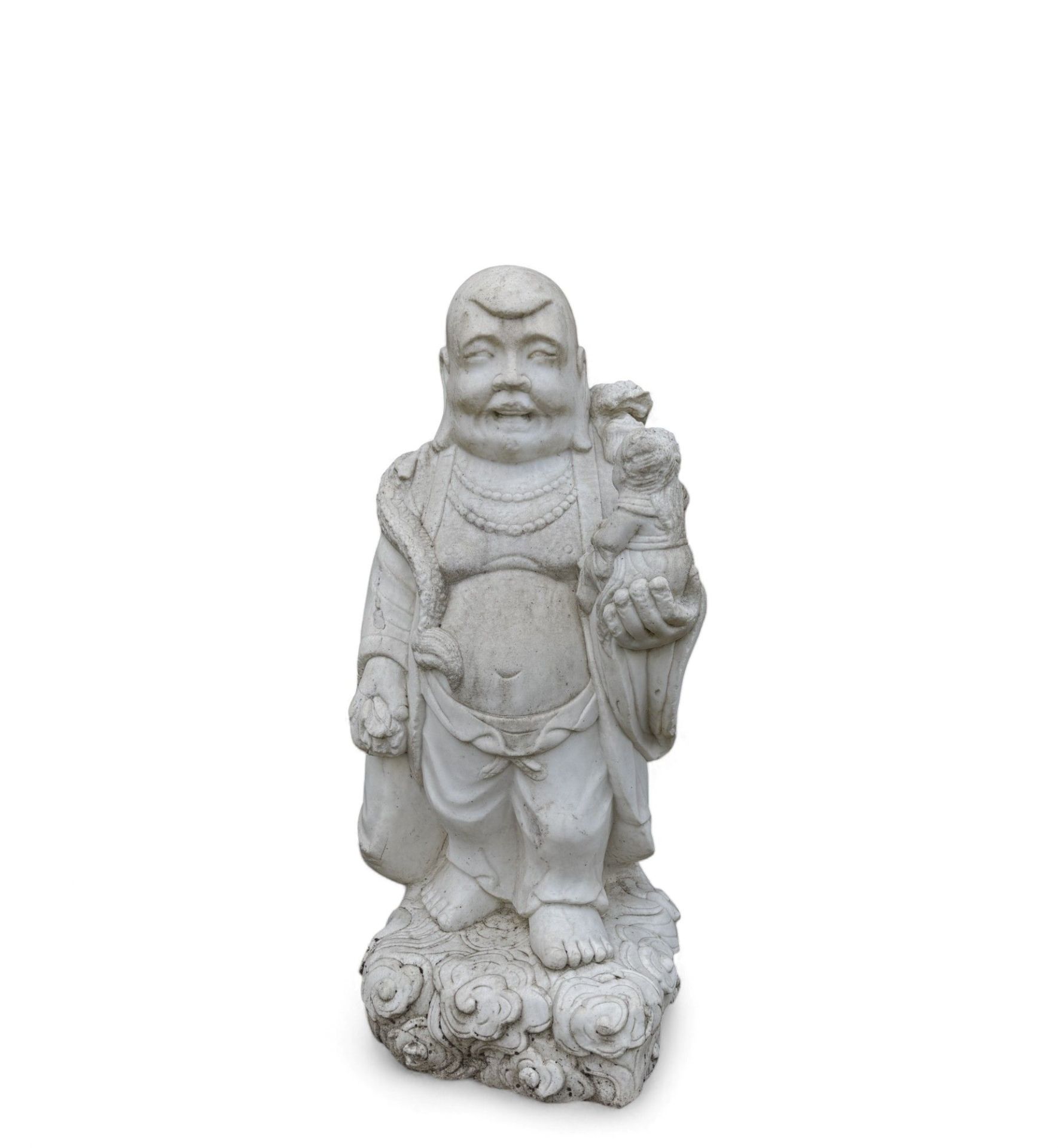Hotai Buddha Statue aus Marmor oder Porzellan